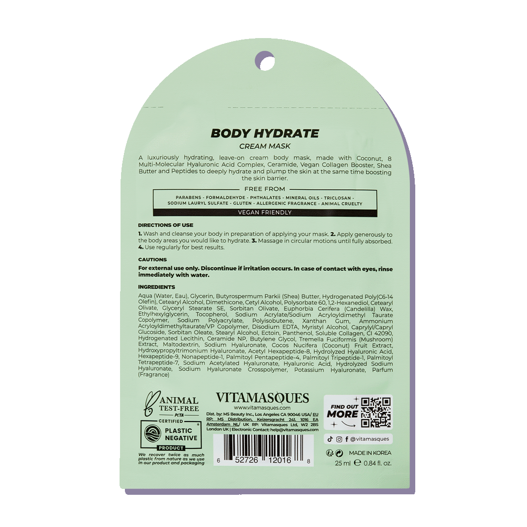 Body Hydrate Cream Mask – Vitamasques