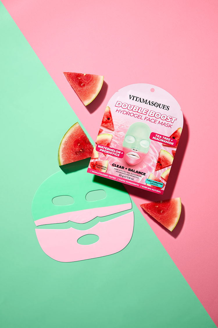 Double Boost Hydrogel Face Mask - Clear + Balance – Vitamasques