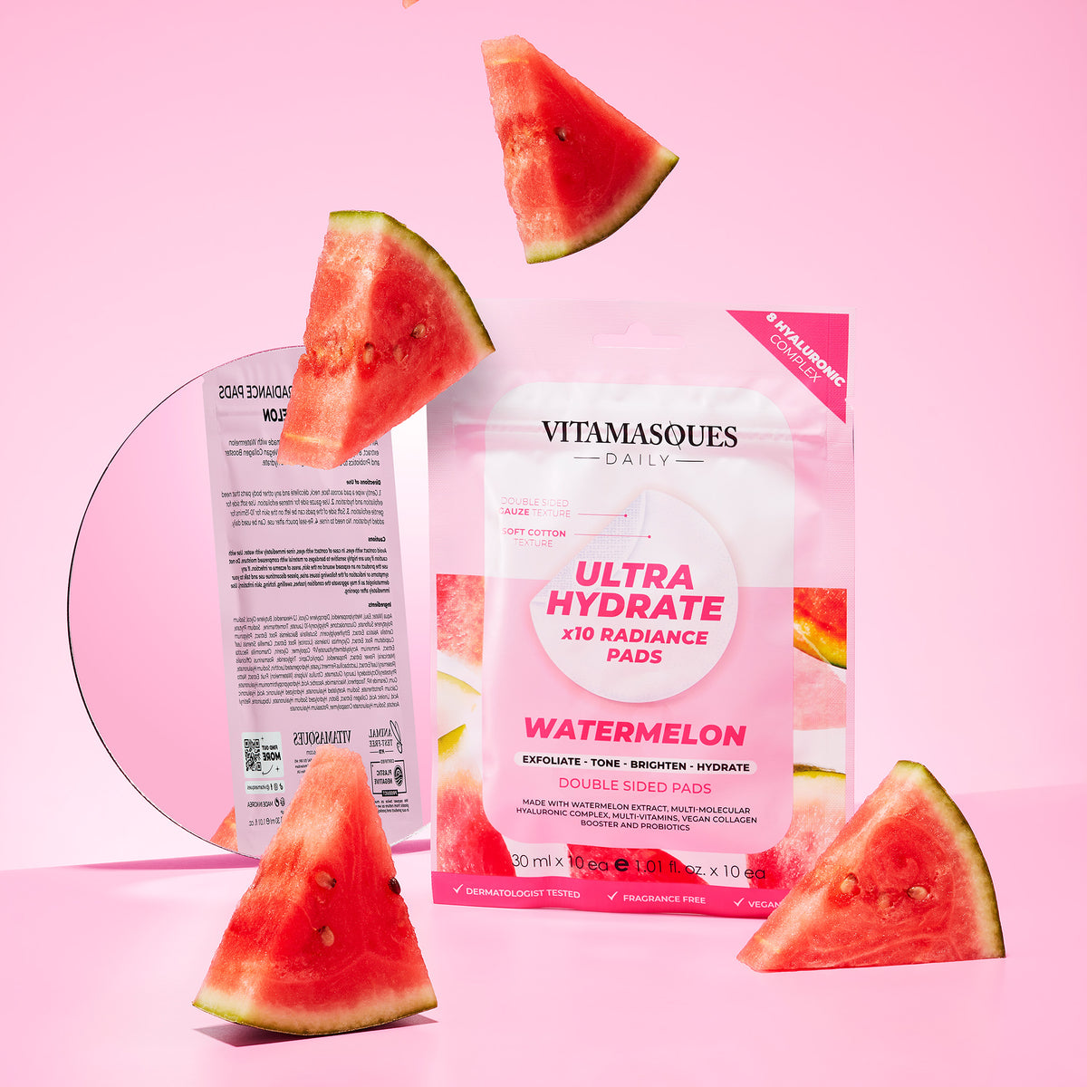 Ultra Hydrate Watermelon Face Pads – Vitamasques
